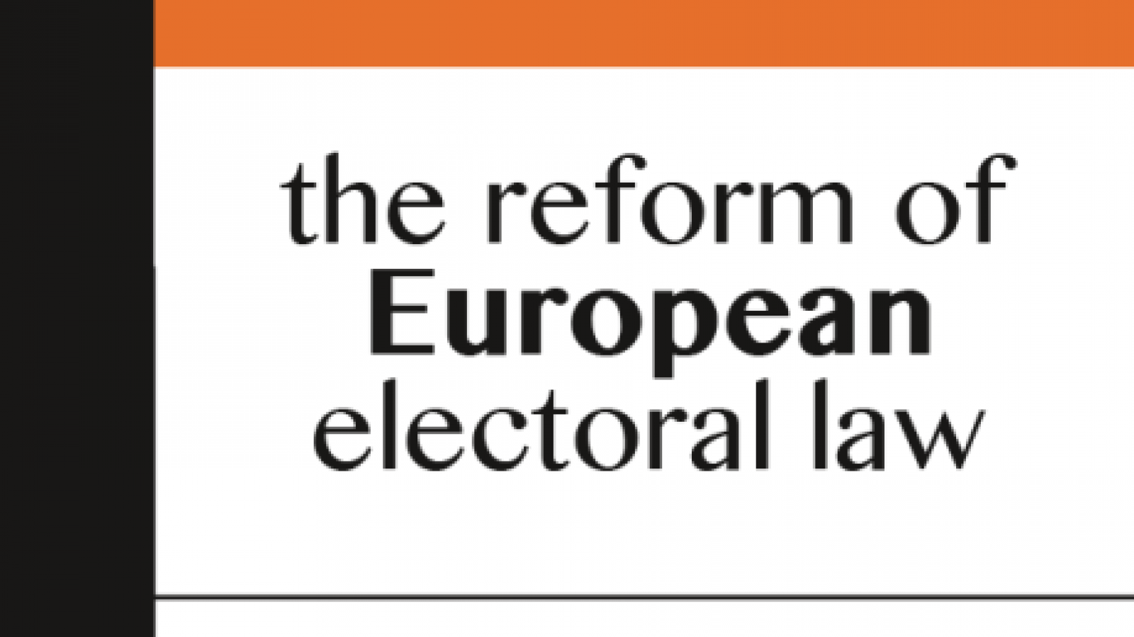 The Reform of European Electoral Law | Greens/EFA
